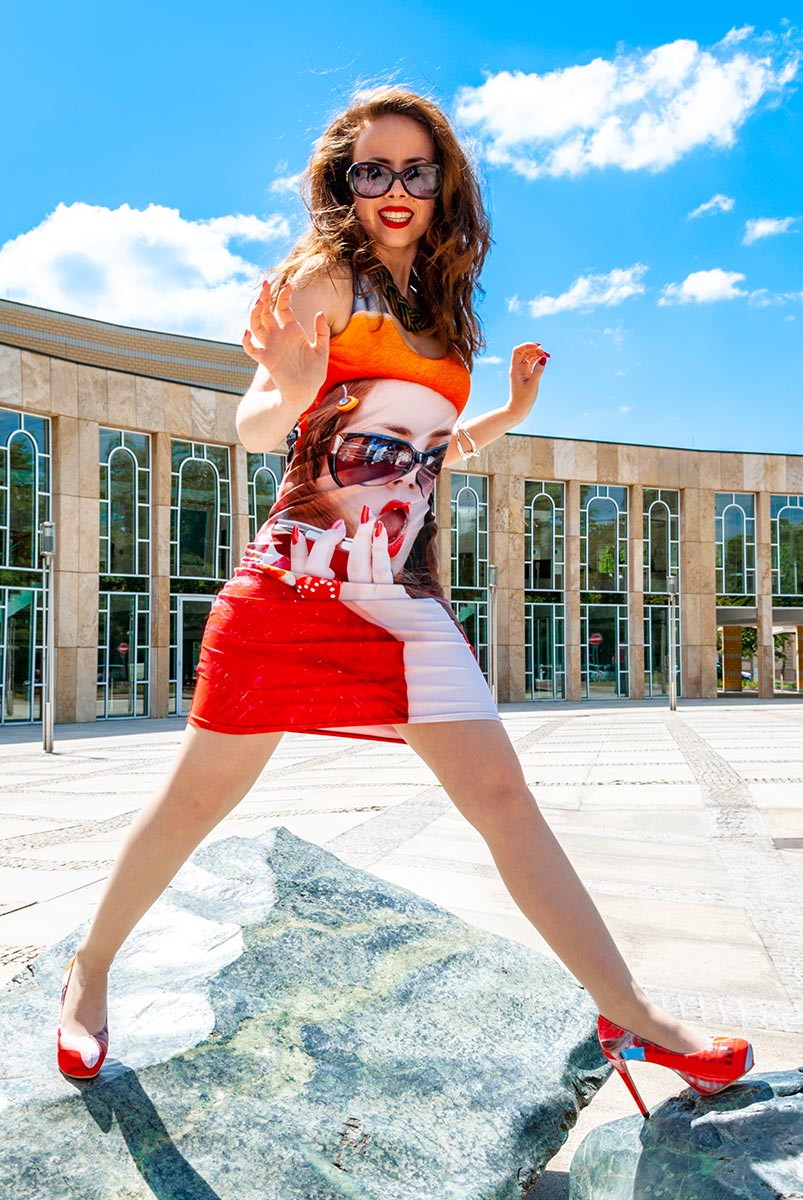 Baddy Was in London Red Dress – I'M BADDY